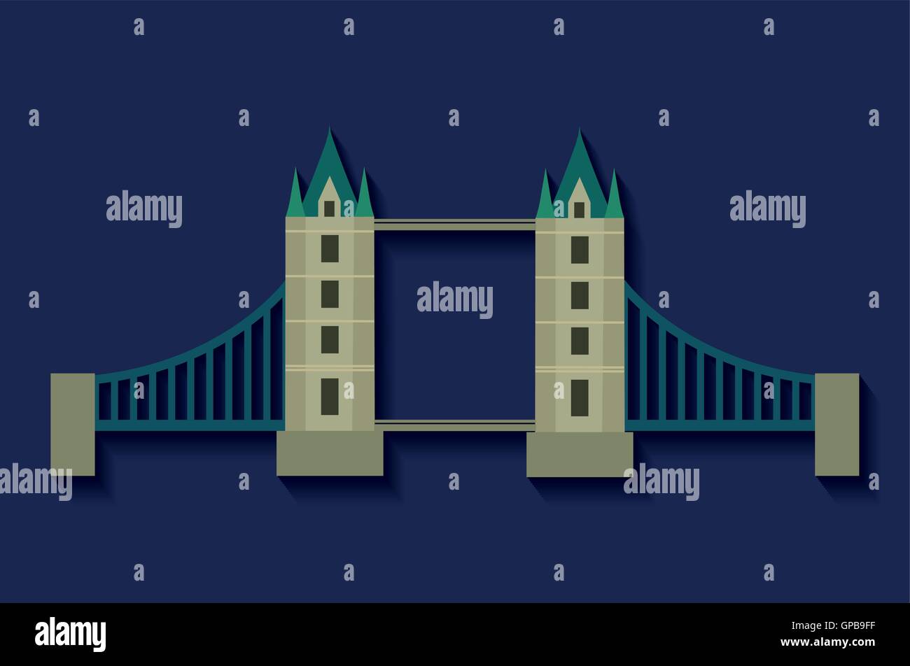 bridge london england design Stock Vector Image & Art - Alamy
