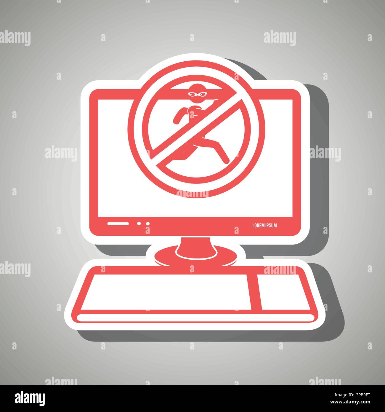 pc laptop virus icon Stock Vector Image & Art - Alamy