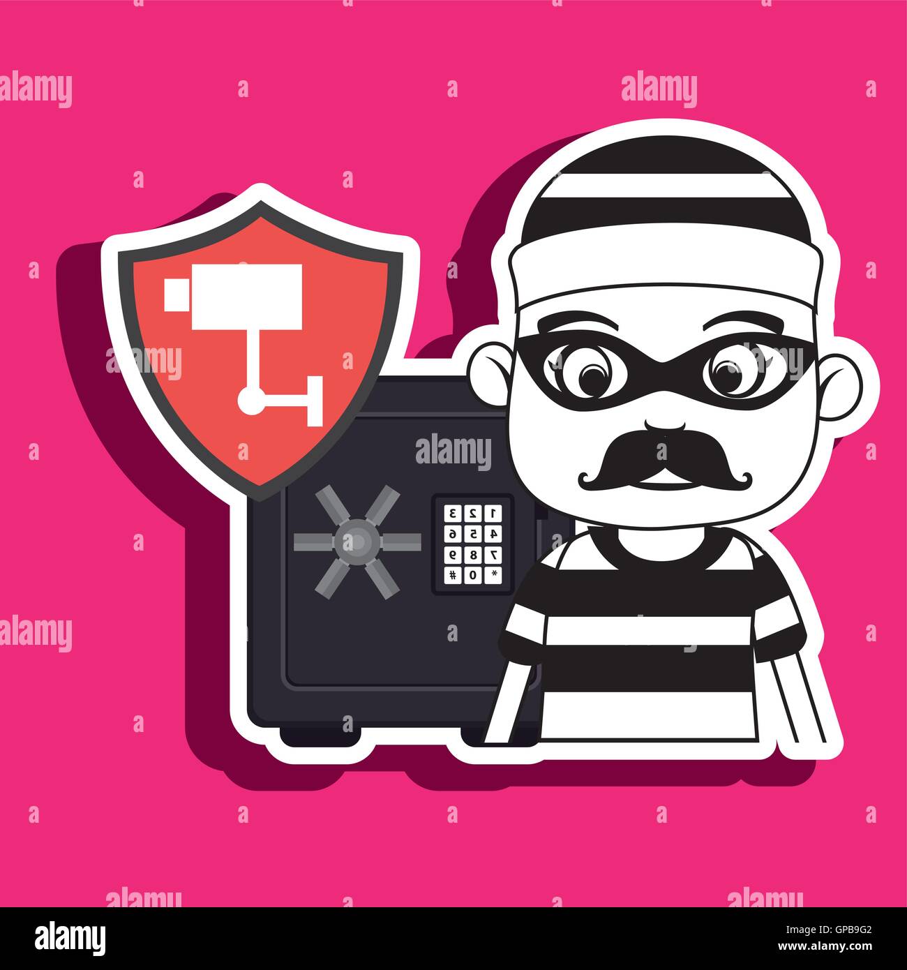 Bank robber security camera hi-res stock photography and images - Alamy