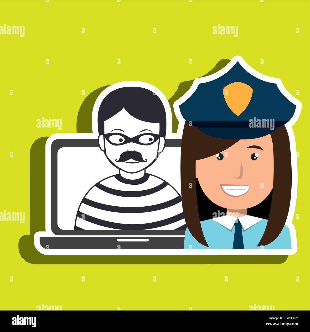 Assaulted police Stock Vector Images - Alamy