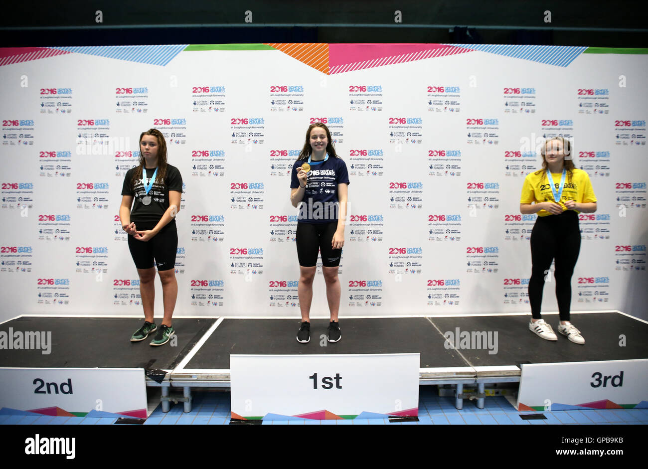 (left to right) Sophie Hobbah, Lexie Waller and Lily Bosely take to the ...