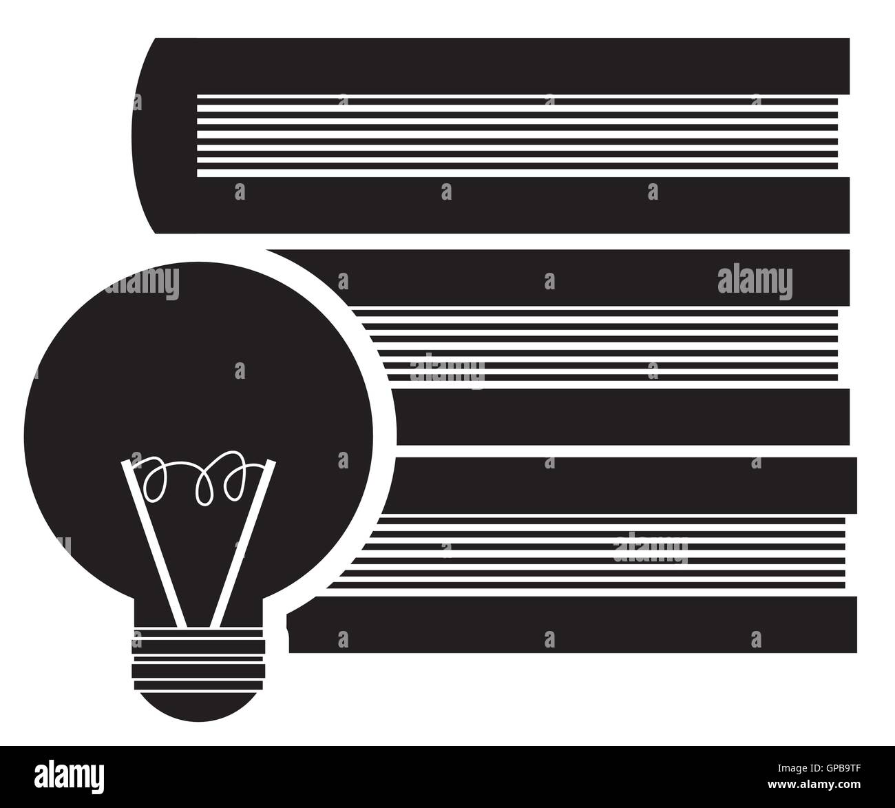 Books and lightbulb icon Stock Vector Image & Art - Alamy