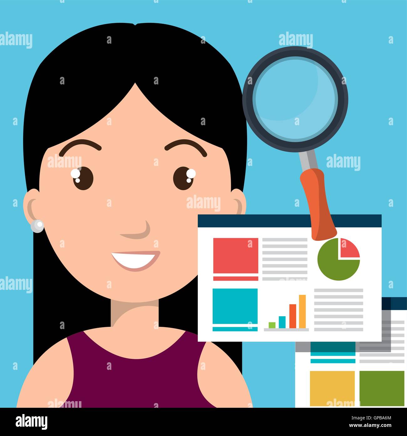 woman statistics graphic search Stock Vector Image & Art - Alamy