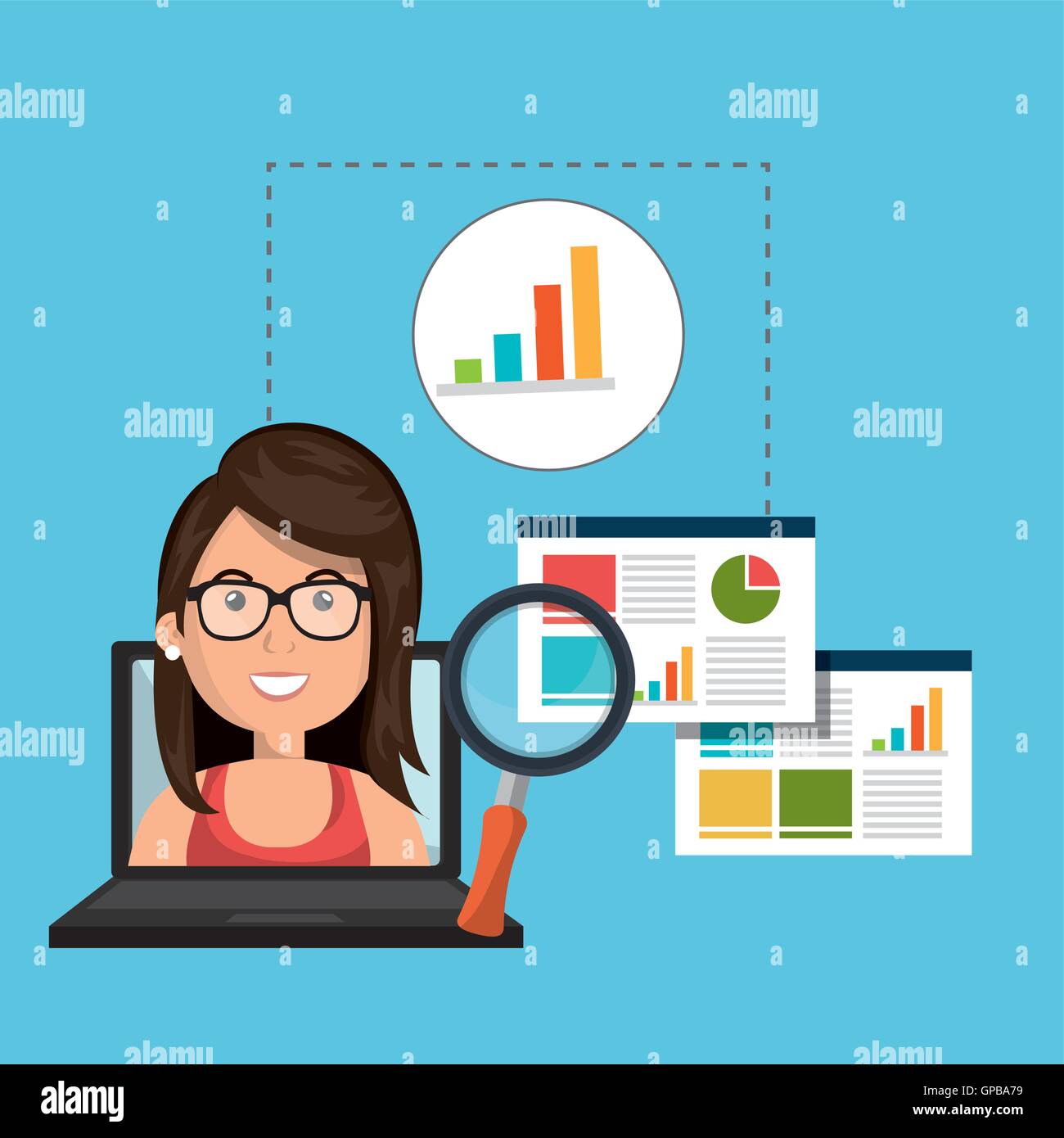woman statistics graphic search Stock Vector Image & Art - Alamy