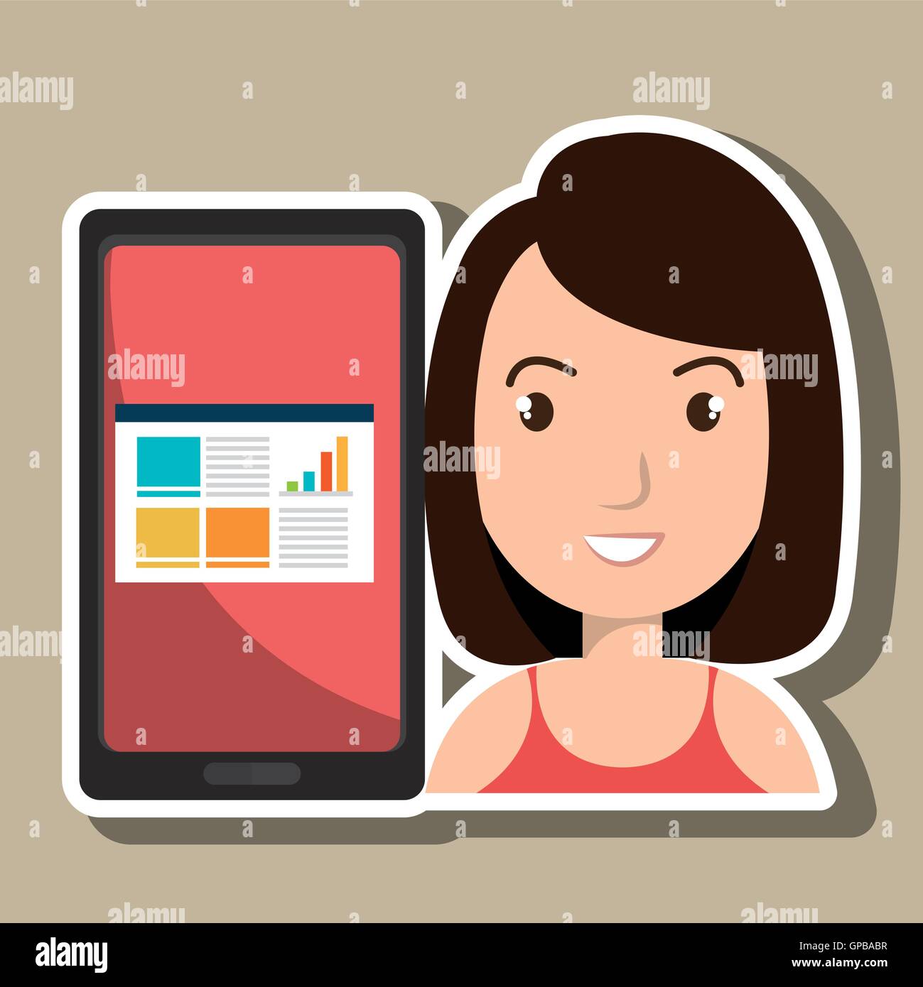woman tablet statistics Stock Vector Image & Art - Alamy woman tablet statistics Stock Vector Image & Art - Alamy