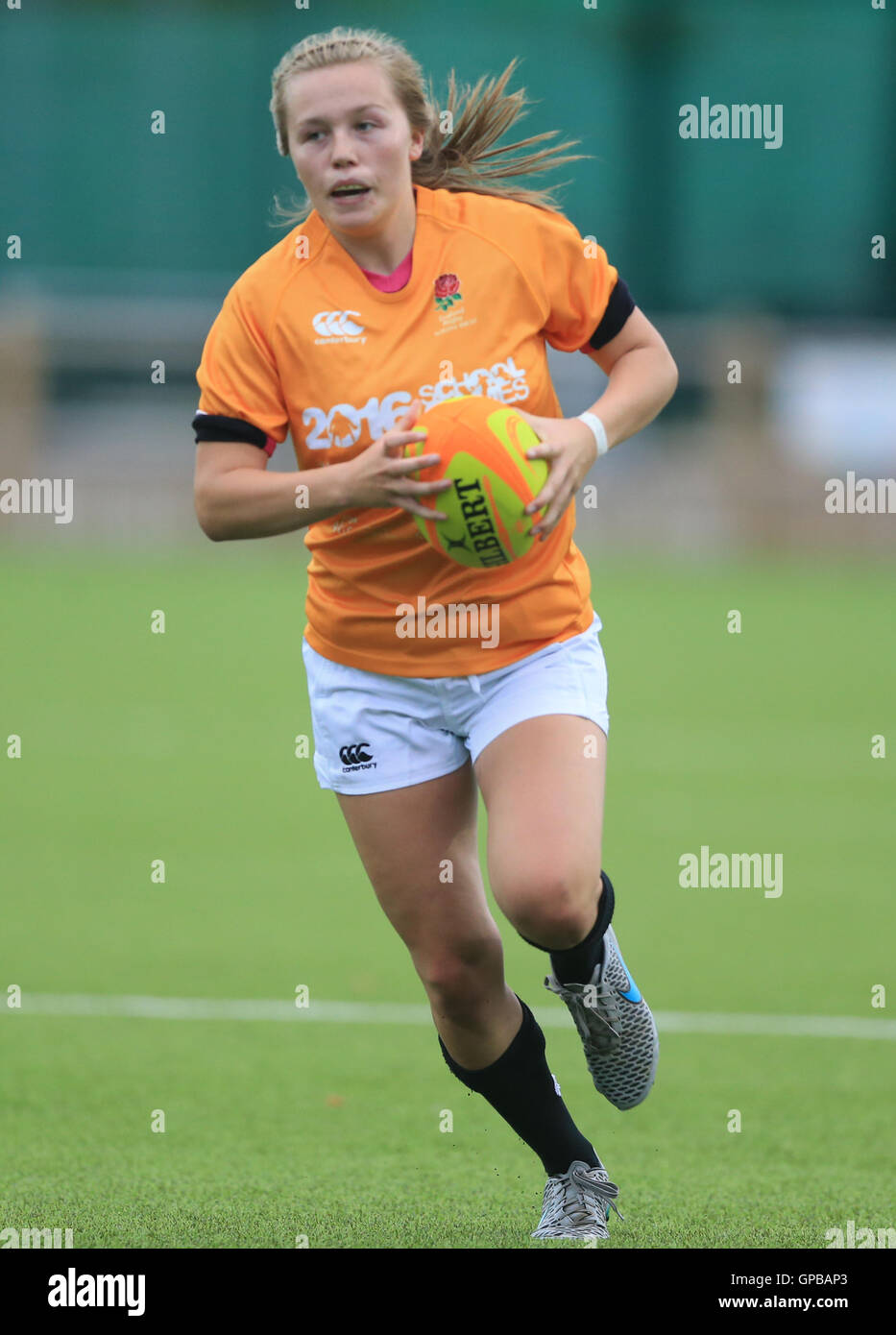 Match action between England South West and England Midlands in the ...