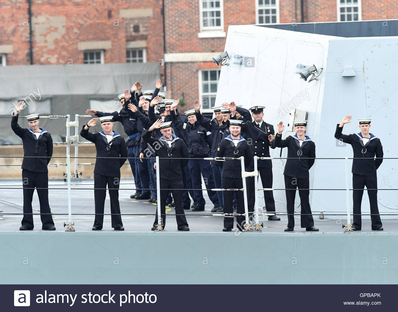 Hms Daring Royal Navy Dockyard In Portsmouth High Resolution Stock ...