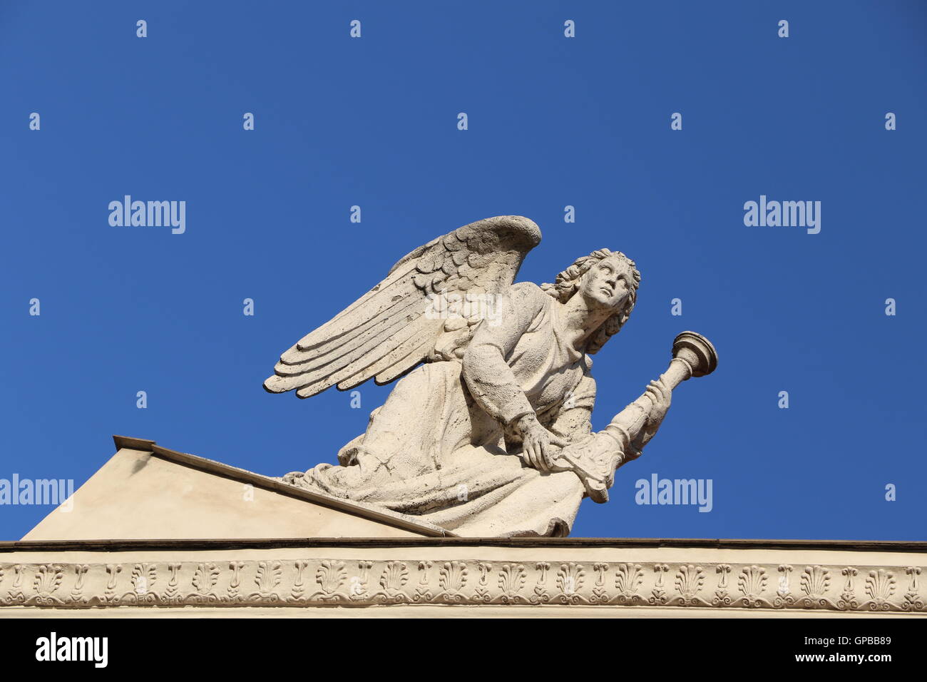Statue of an angle in the city of Rome Stock Photo - Alamy