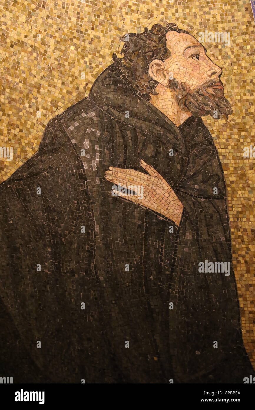 Fresco in the Basilica of Saint Praxedes in Rome Stock Photo - Alamy