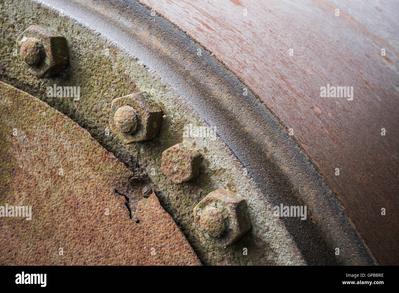 Detail of a steel roller drum Stock Photo - Alamy
