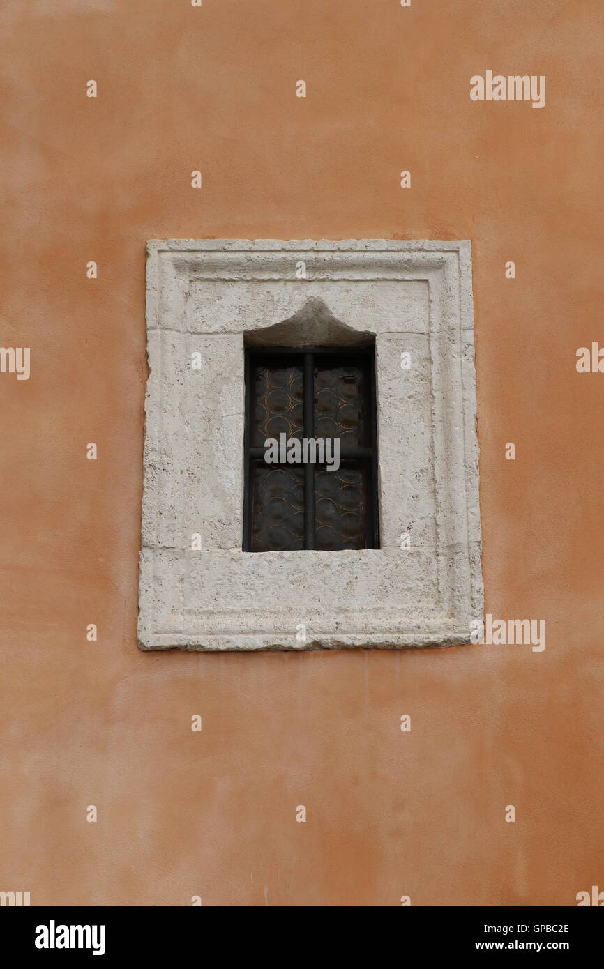 Old window in the city of Rome Stock Photo - Alamy