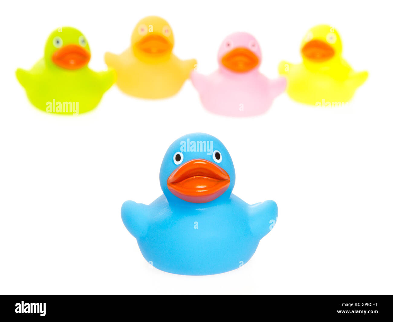 Rubber ducks isolated Stock Photo - Alamy