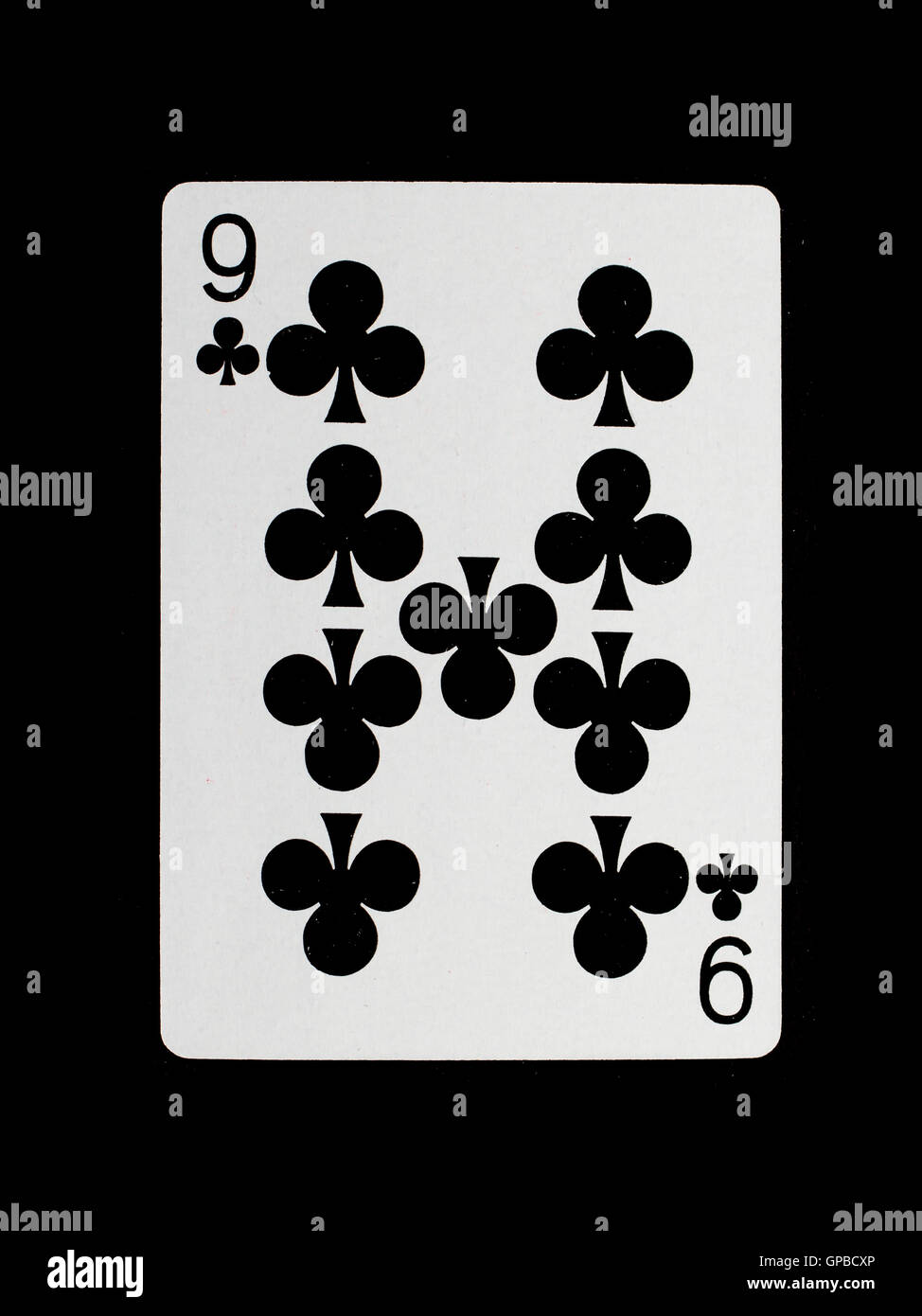 Playing card (nine Stock Photo - Alamy