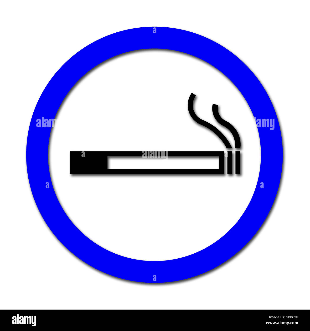 Smoking area sign Cut Out Stock Images & Pictures - Alamy