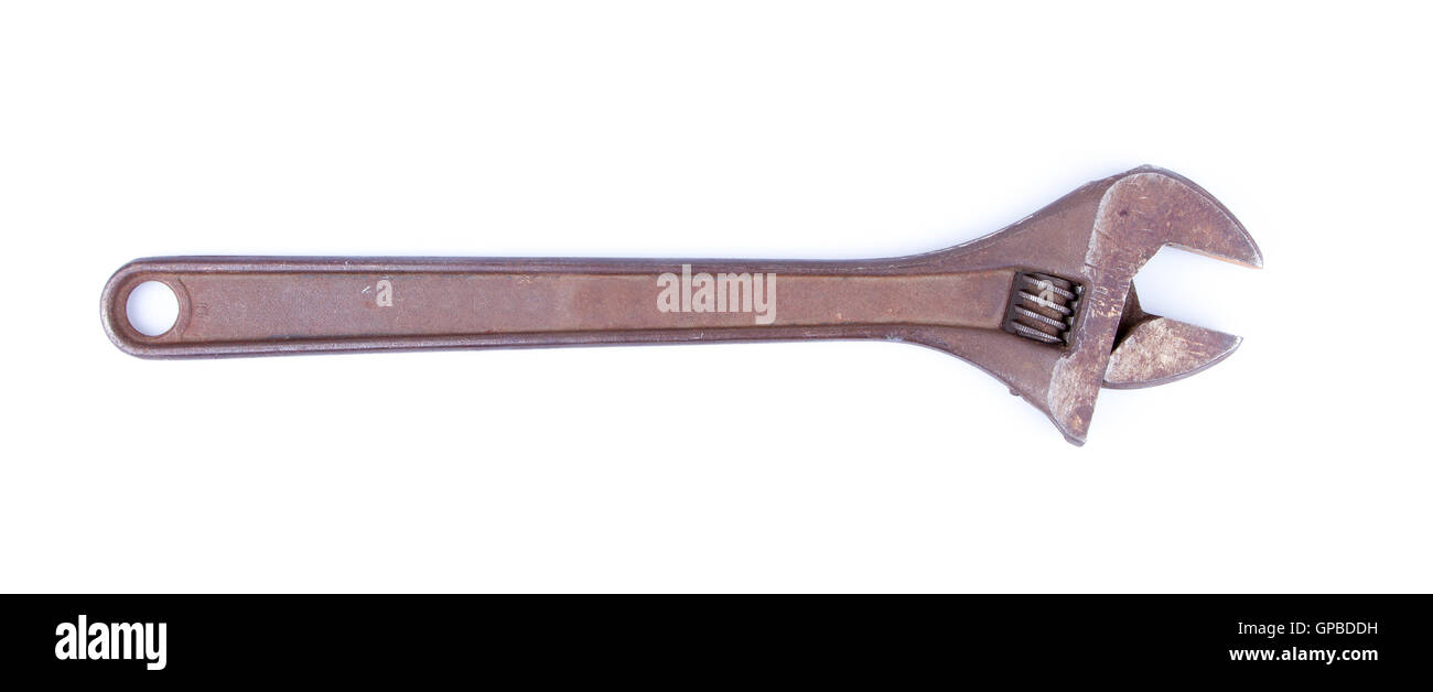 Rusty vector wrench Stock Photo - Alamy