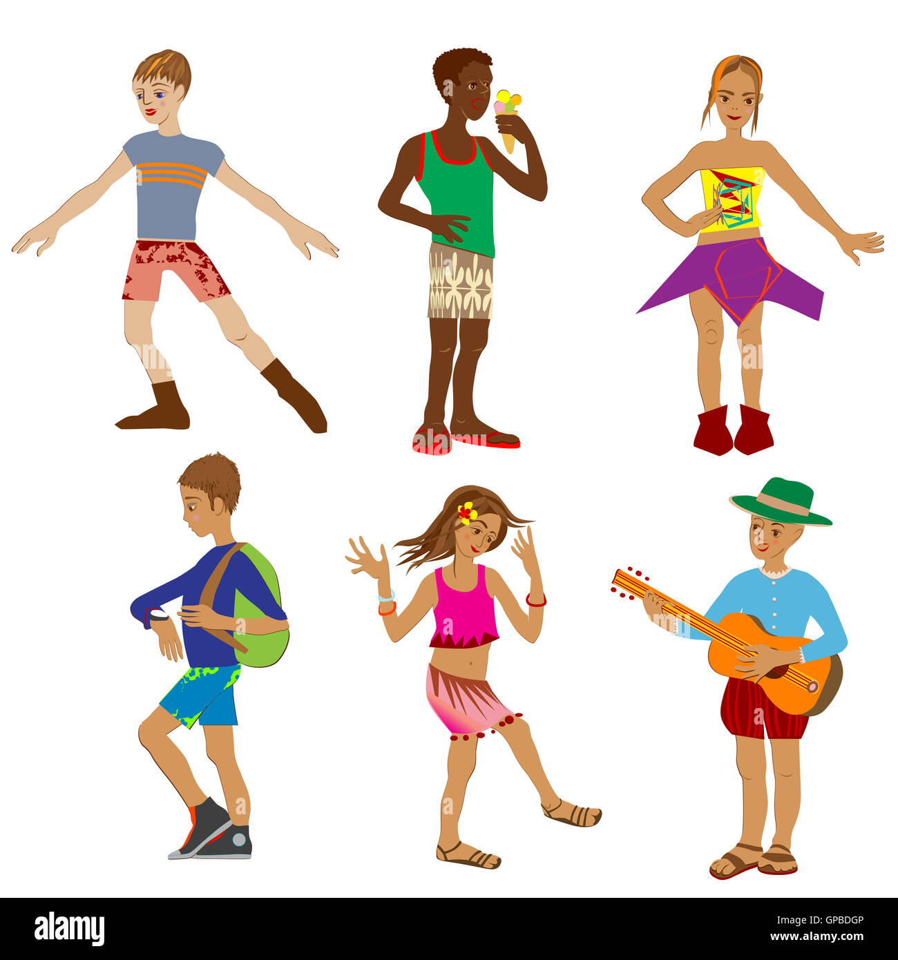 School children ice cream Cut Out Stock Images & Pictures - Alamy