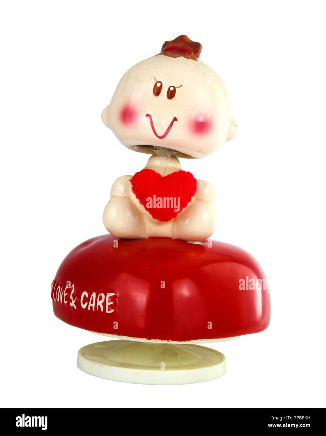 doll toy with red heart Stock Photo - Alamy