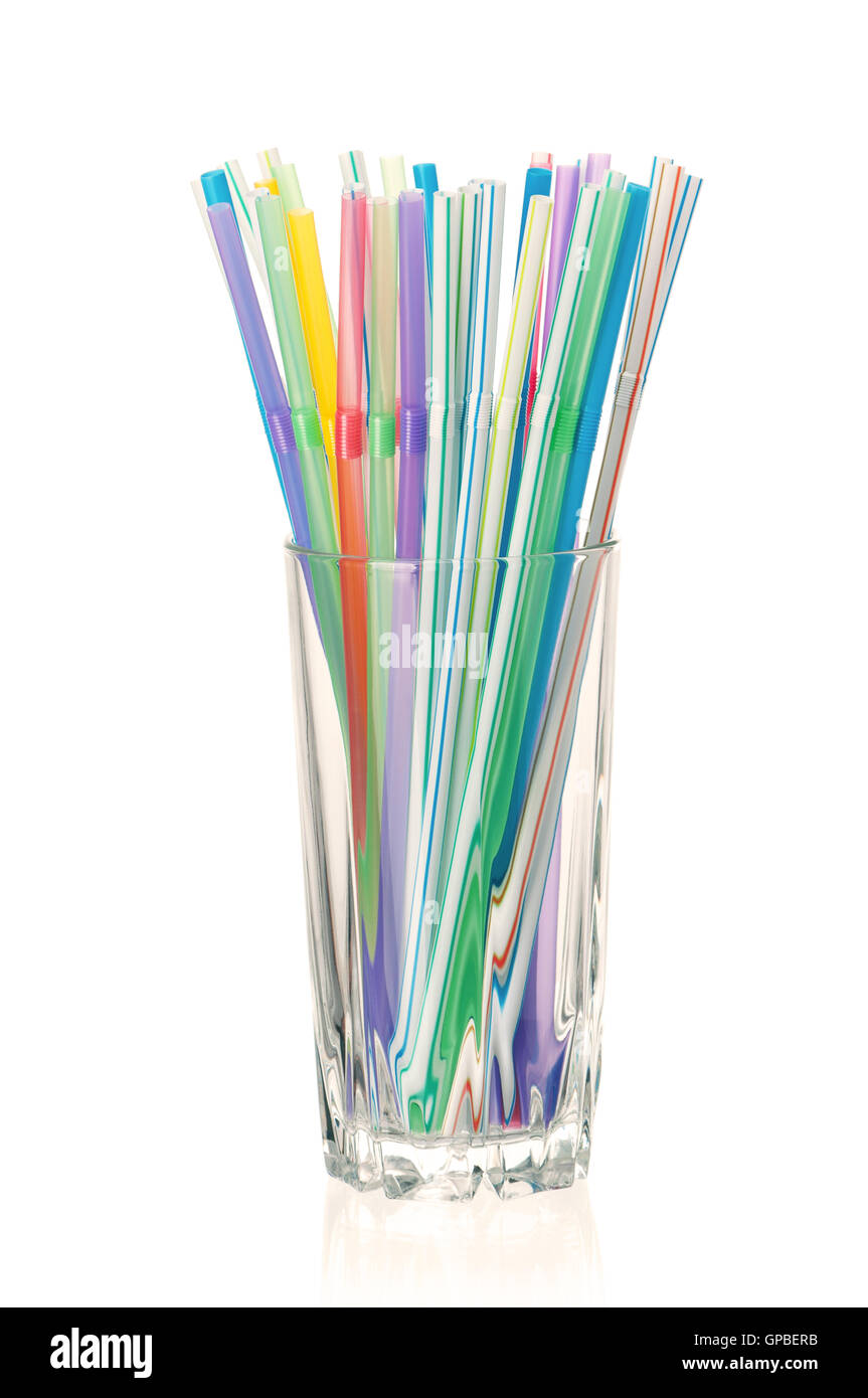 Beverage straws Cut Out Stock Images & Pictures - Alamy