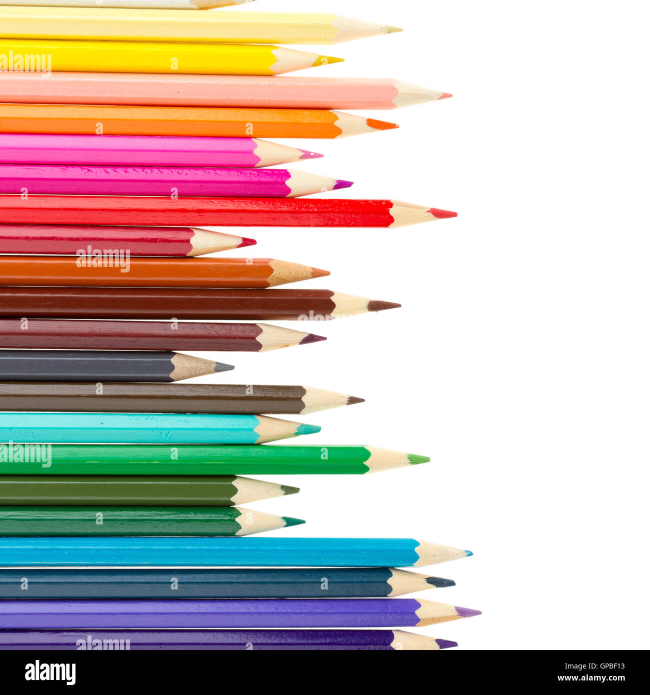 Many different color pencils Stock Photo - Alamy