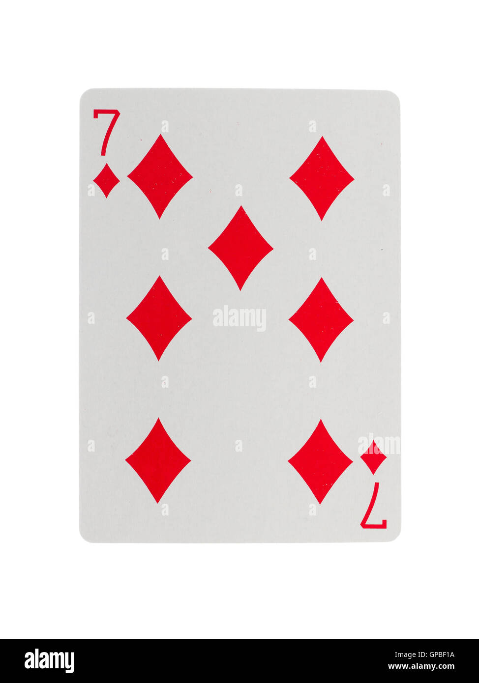 Playing card (seven Stock Photo - Alamy