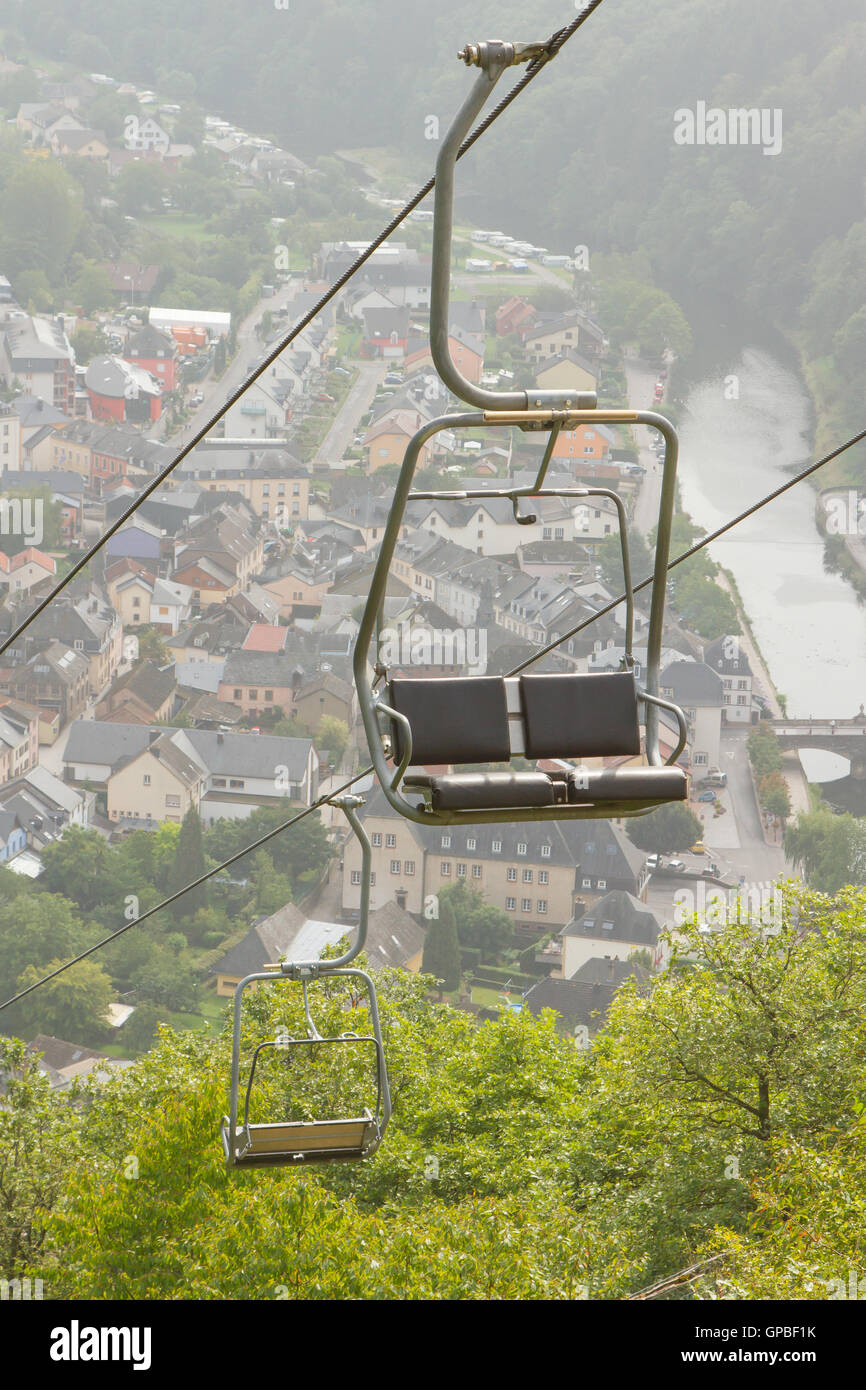 A ski lift chair Stock Photo - Alamy