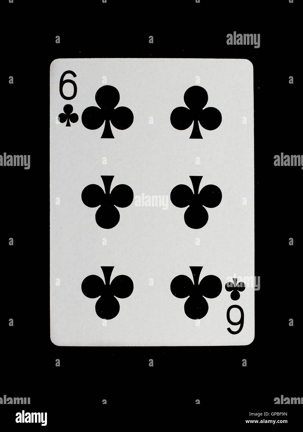 Playing card (six Stock Photo - Alamy
