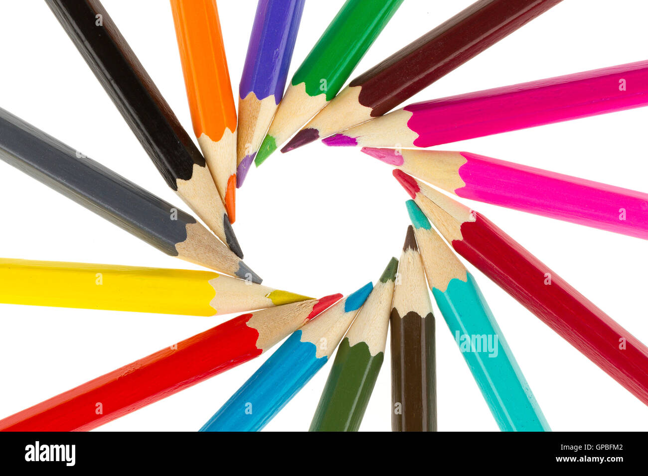 Many different color pencils Stock Photo - Alamy