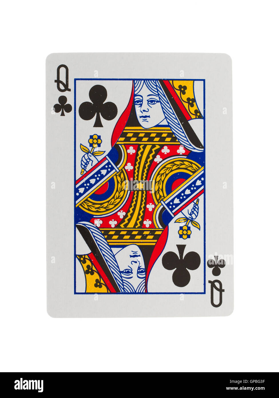 Playing card queen Cut Out Stock Images & Pictures - Alamy