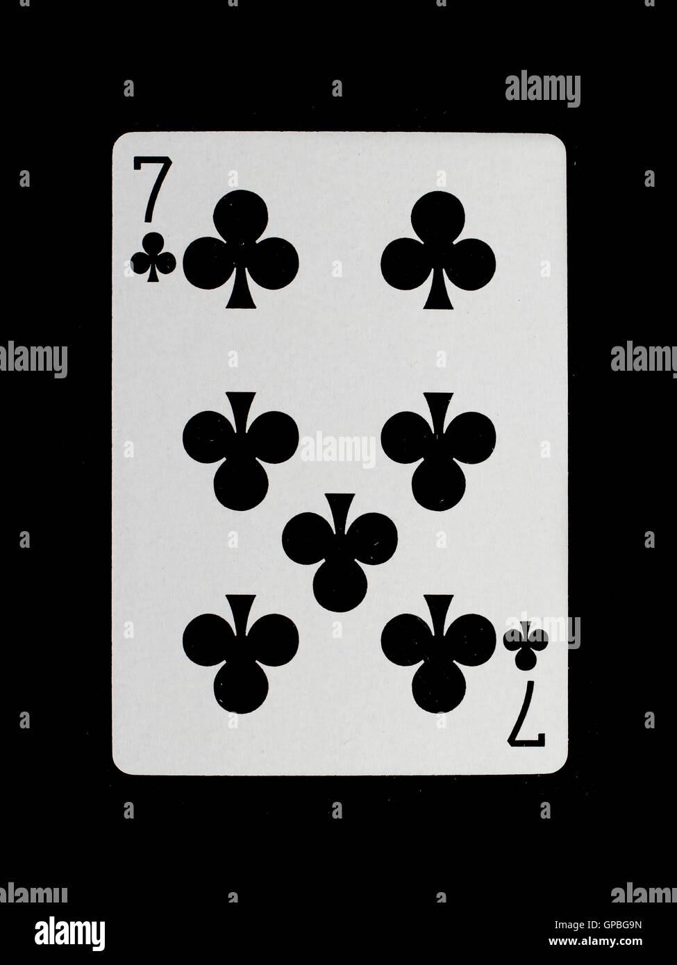 Playing card (seven Stock Photo - Alamy