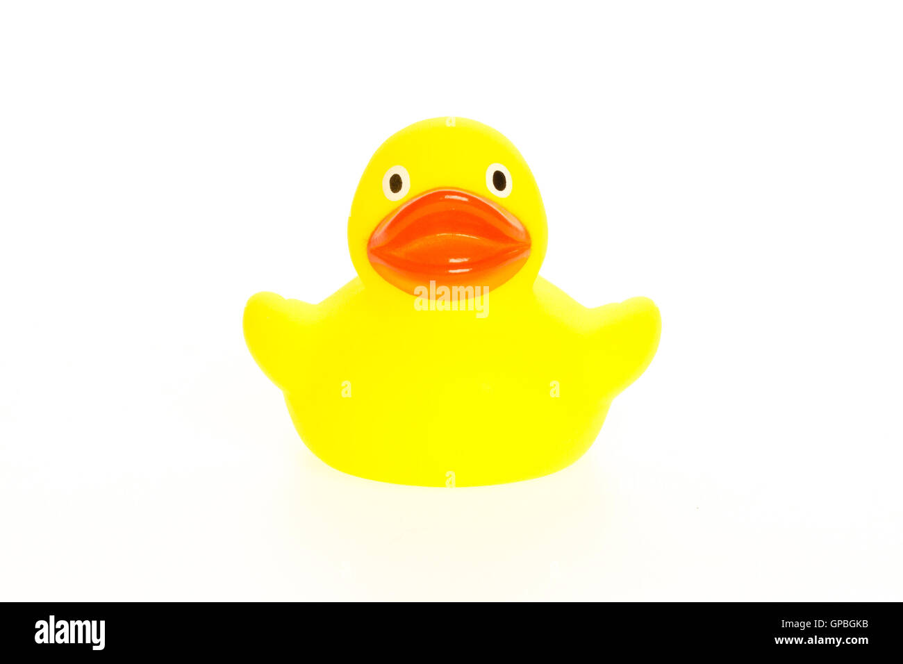 Yellow duck isolated Stock Photo - Alamy