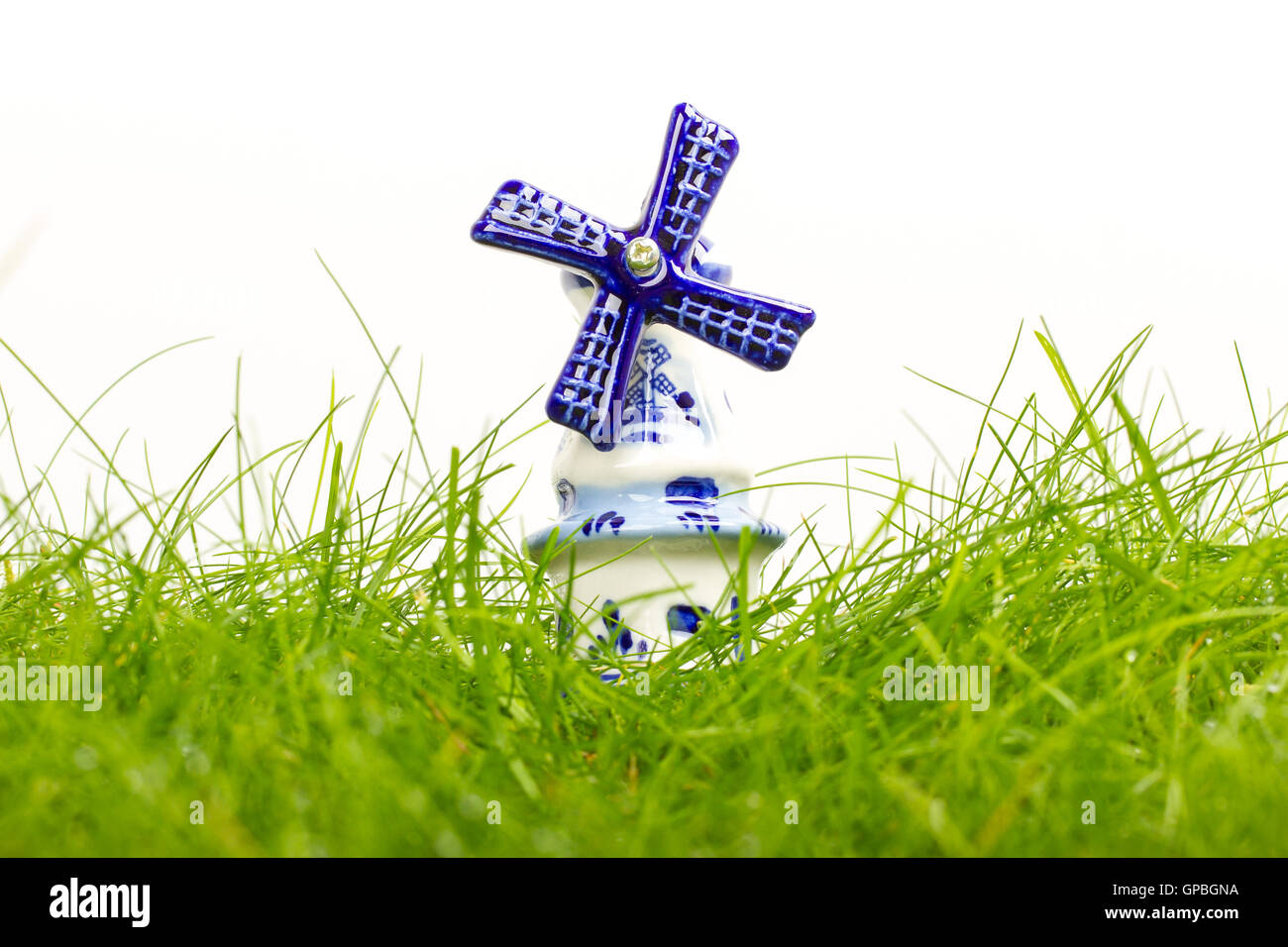 Dutch mini porcelain windmill Stock Photo - Alamy