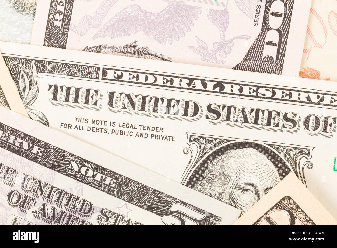 Several paper american dollars isolated Stock Photo - Alamy