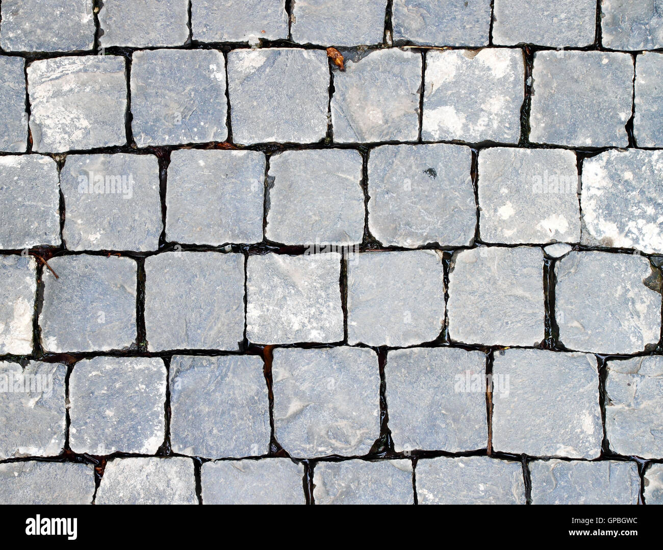Old cobblestone road. Abstract background. Close up Stock Photo - Alamy
