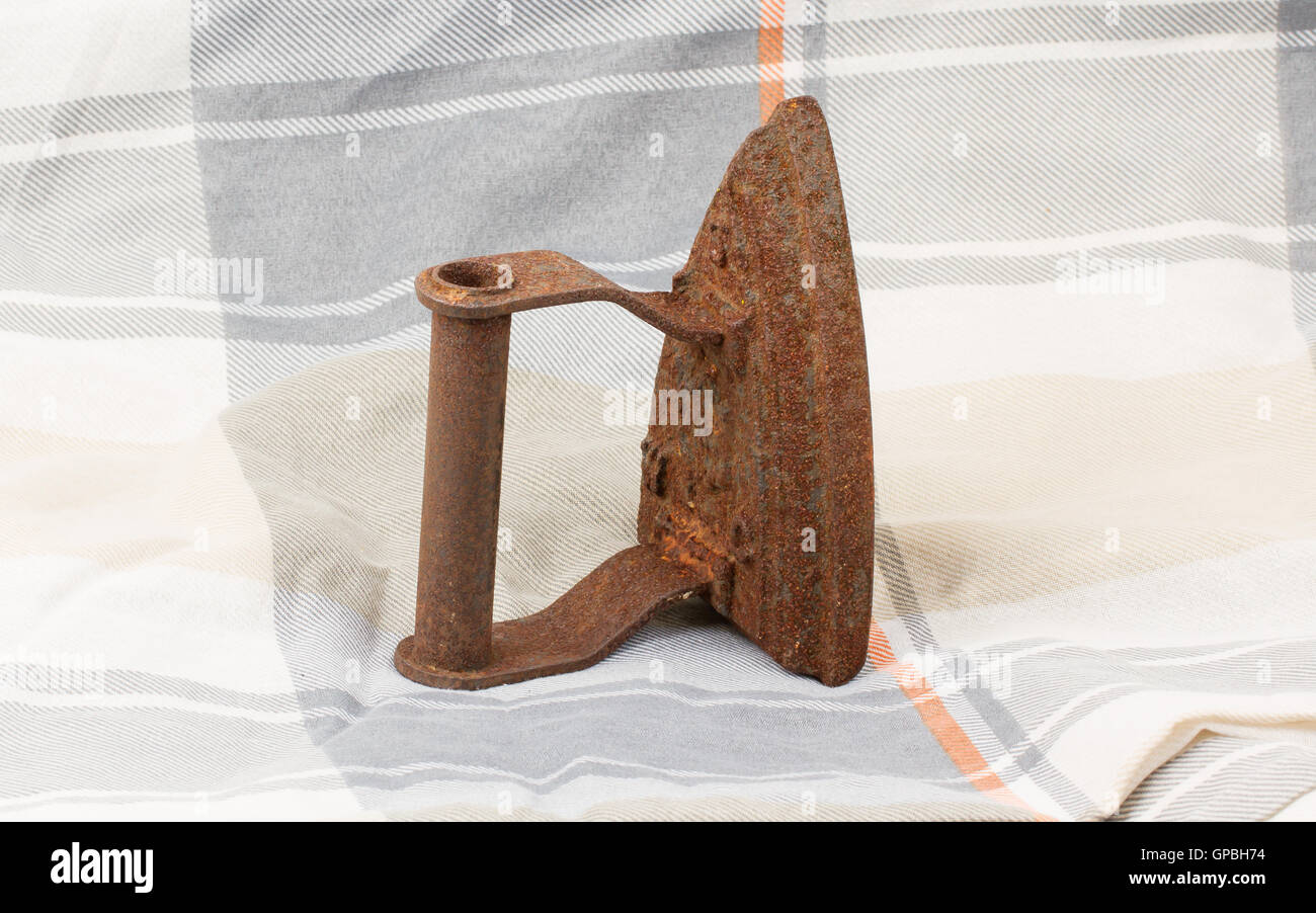 Old iron isolated Stock Photo - Alamy