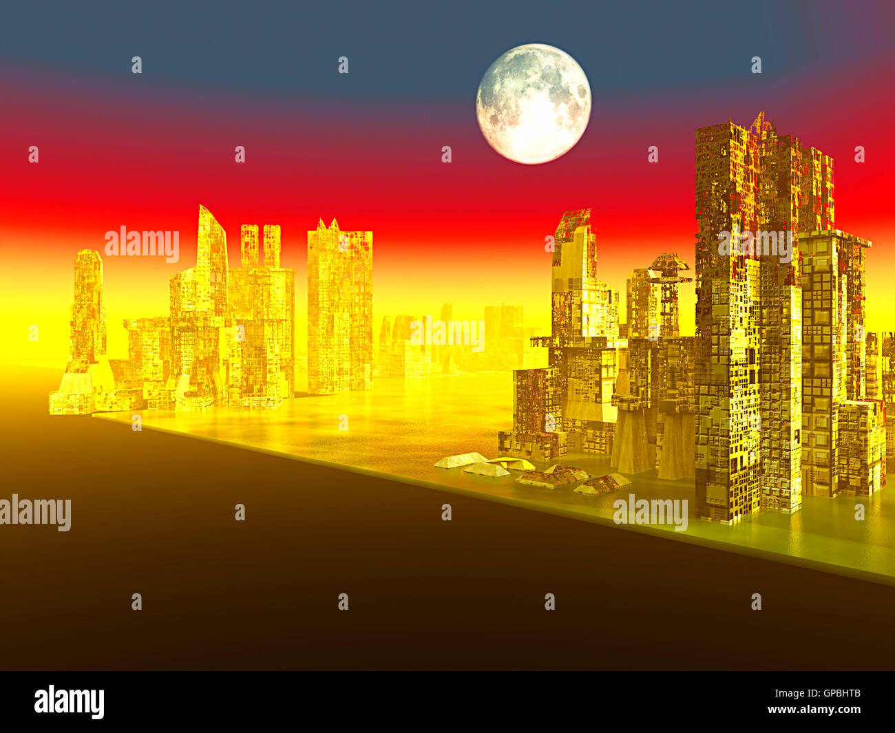 City after war Stock Photo - Alamy
