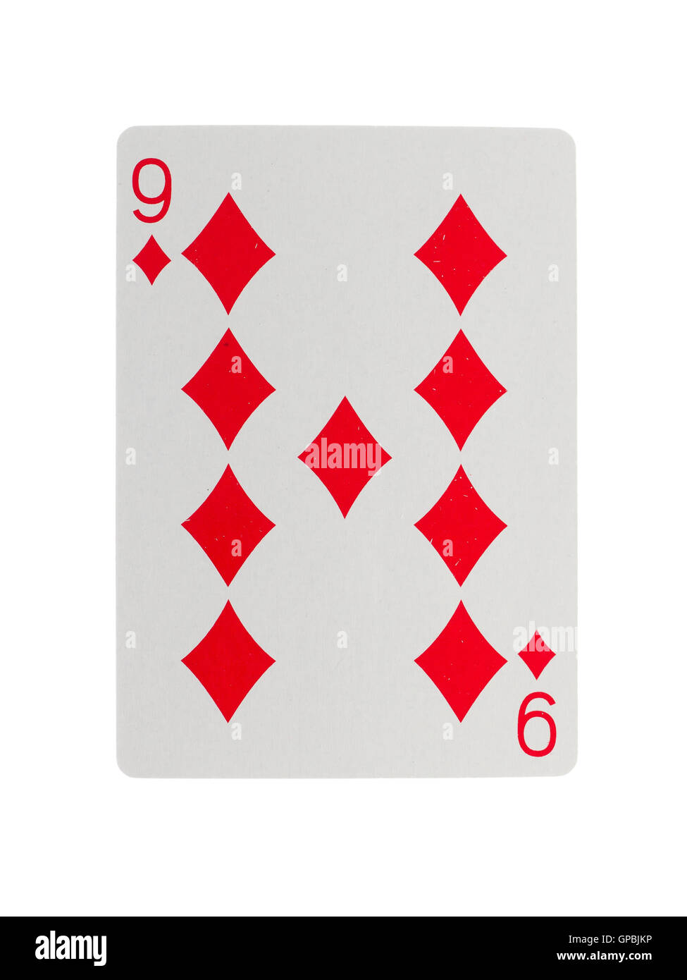 Playing card (nine Stock Photo - Alamy