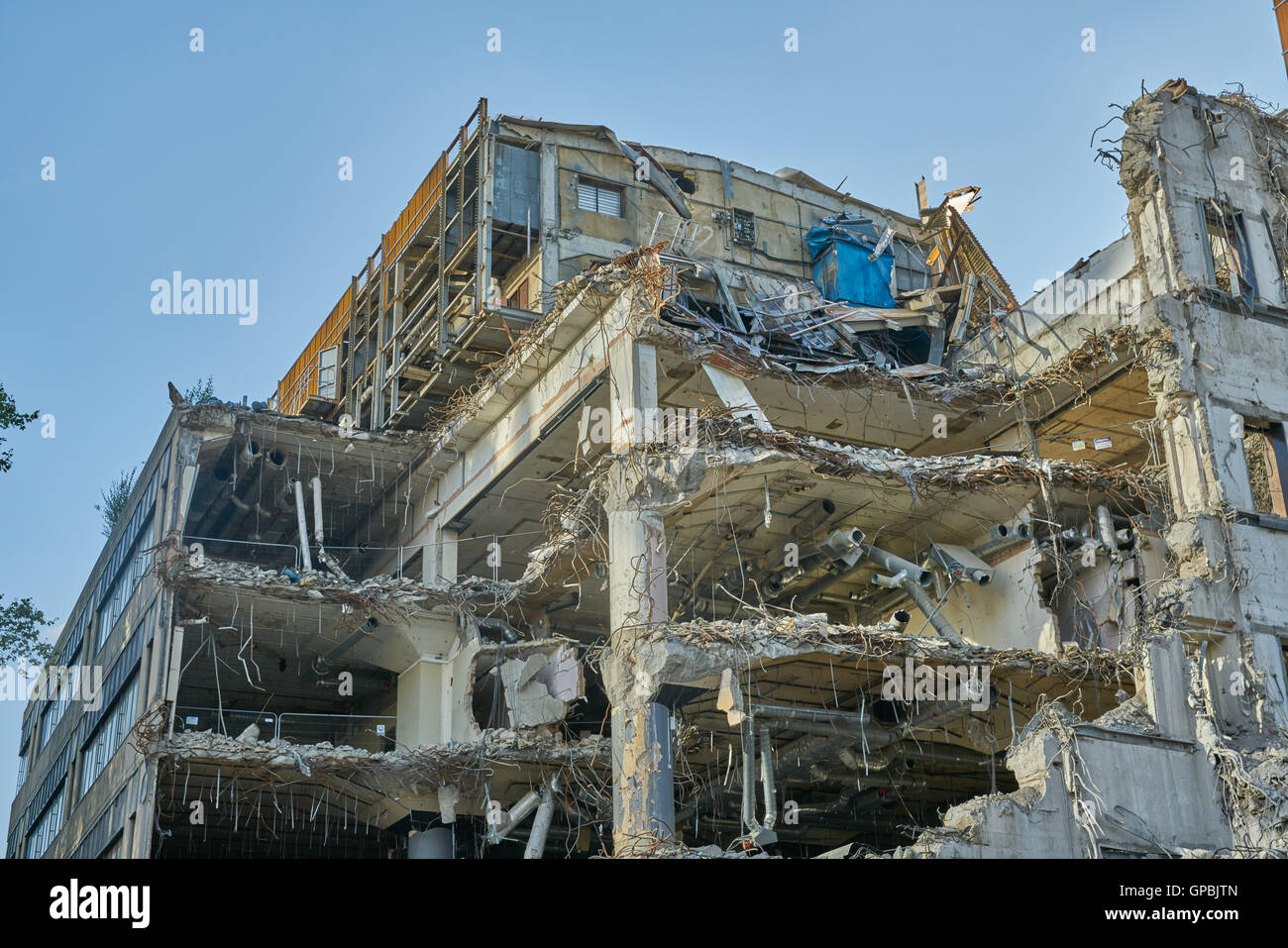 demolition site London. 60s buildings demolished, London Stock Photo ...