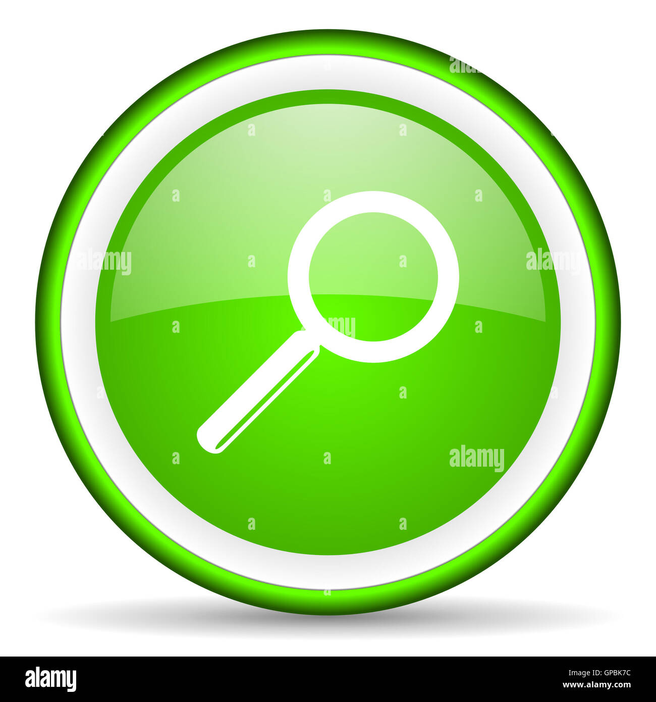 Search icon on green Cut Out Stock Images & Pictures - Alamy