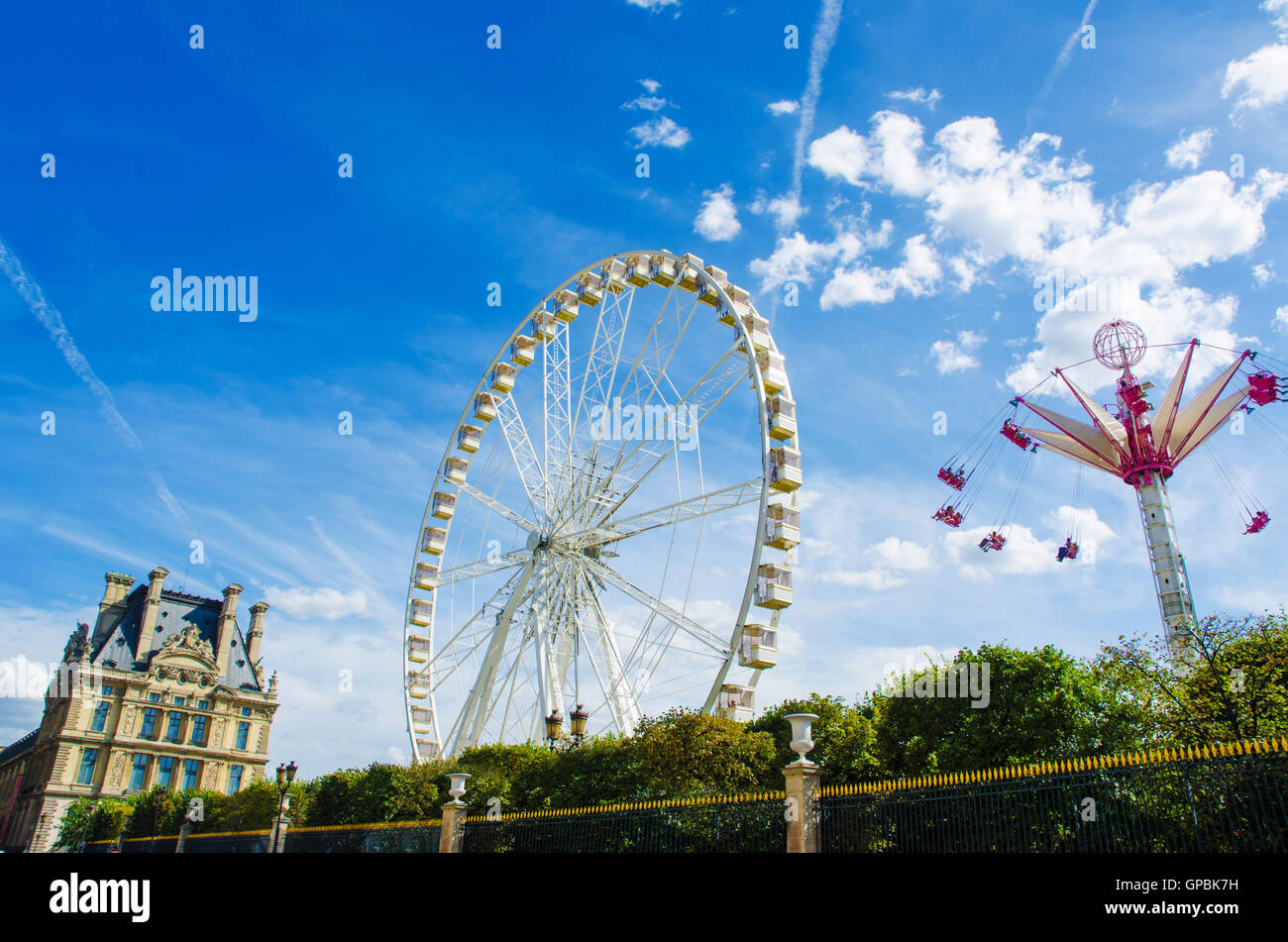 Ferris wheel in entertainment center Stock Photo - Alamy
