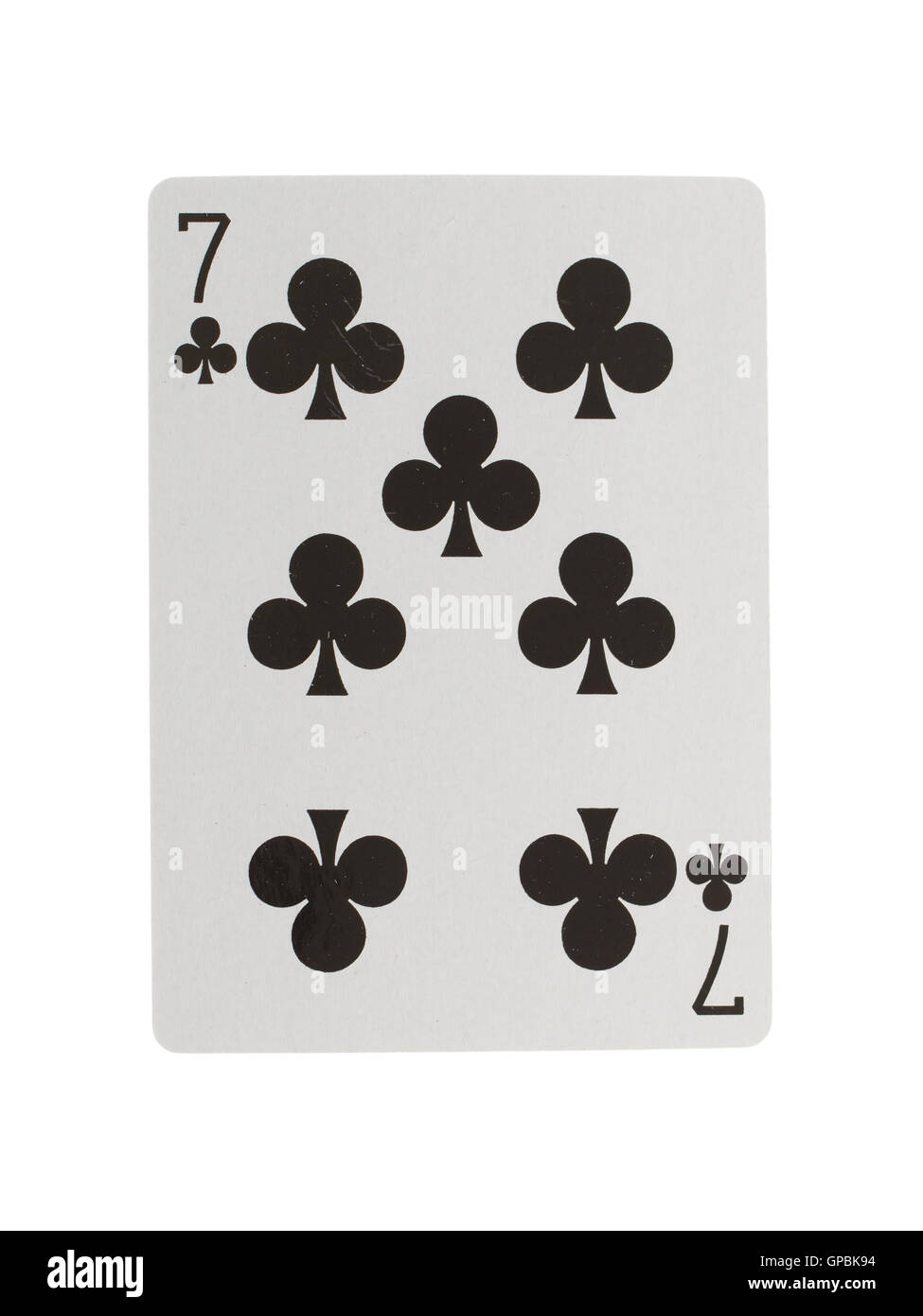 Playing card (seven Stock Photo - Alamy