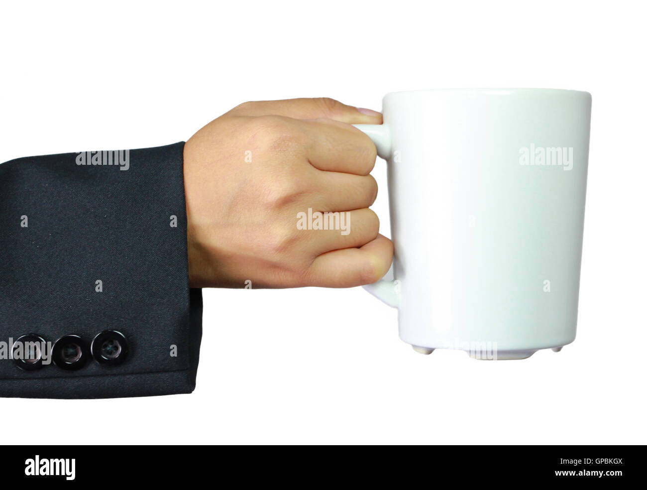 Cup in hand Stock Photo - Alamy