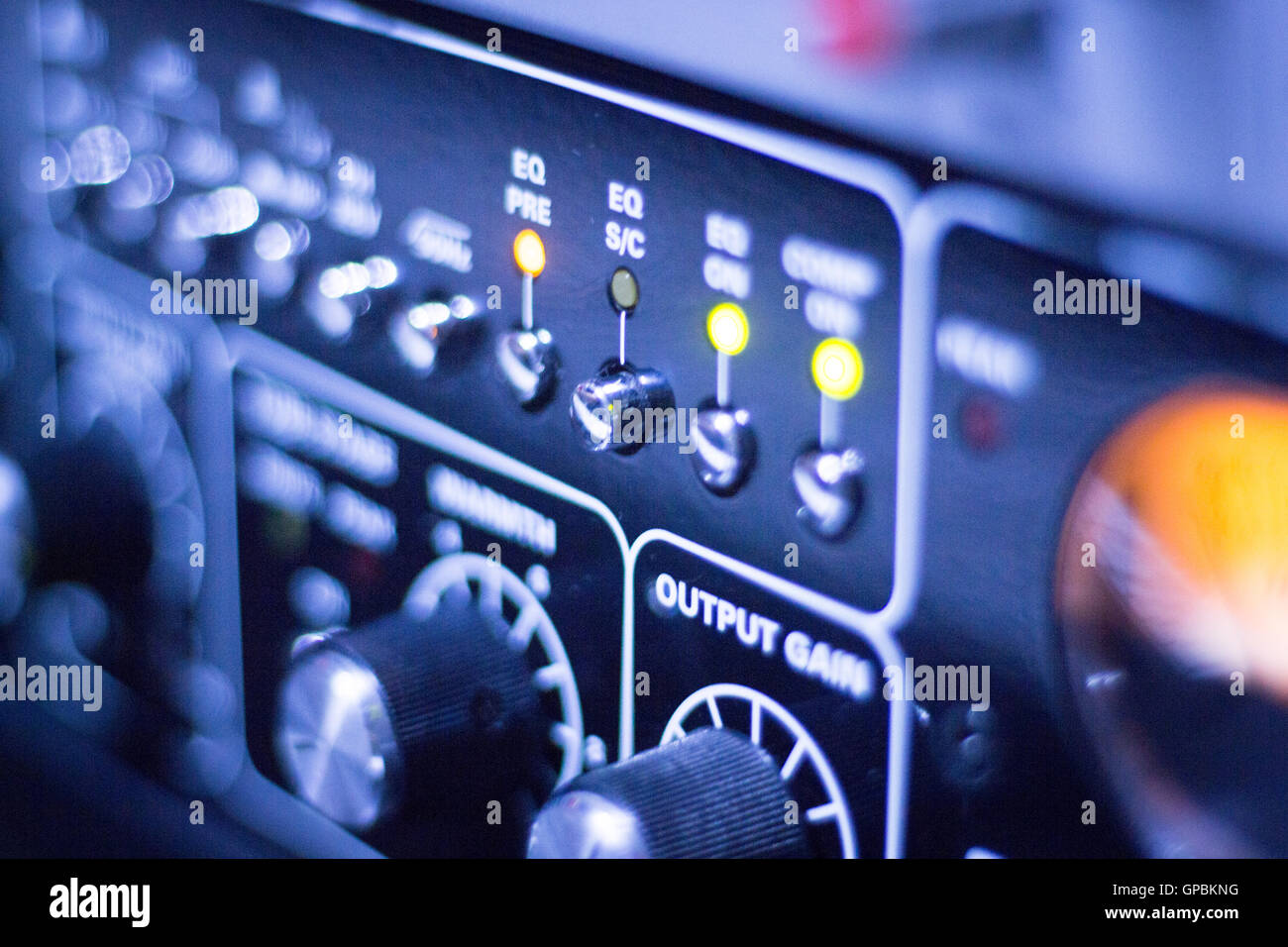 Professional sound recording audio studio digital equipment, amplifier ...