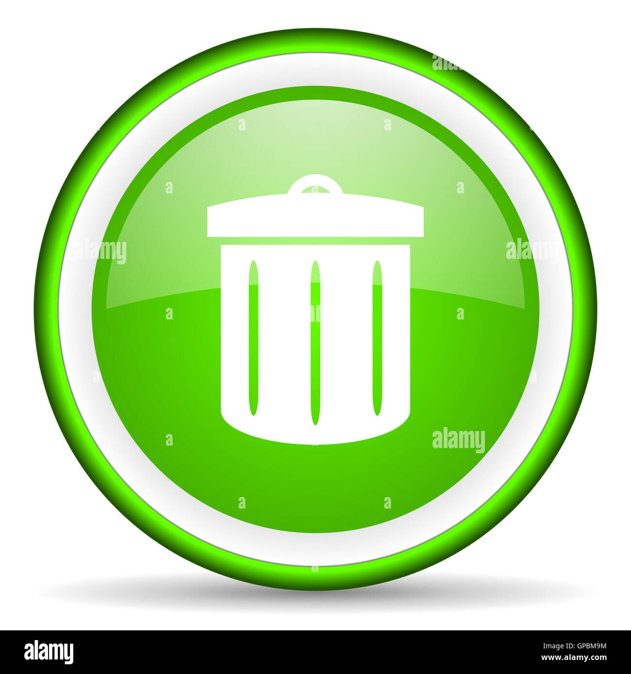 Green recycle icon on Cut Out Stock Images & Pictures - Alamy