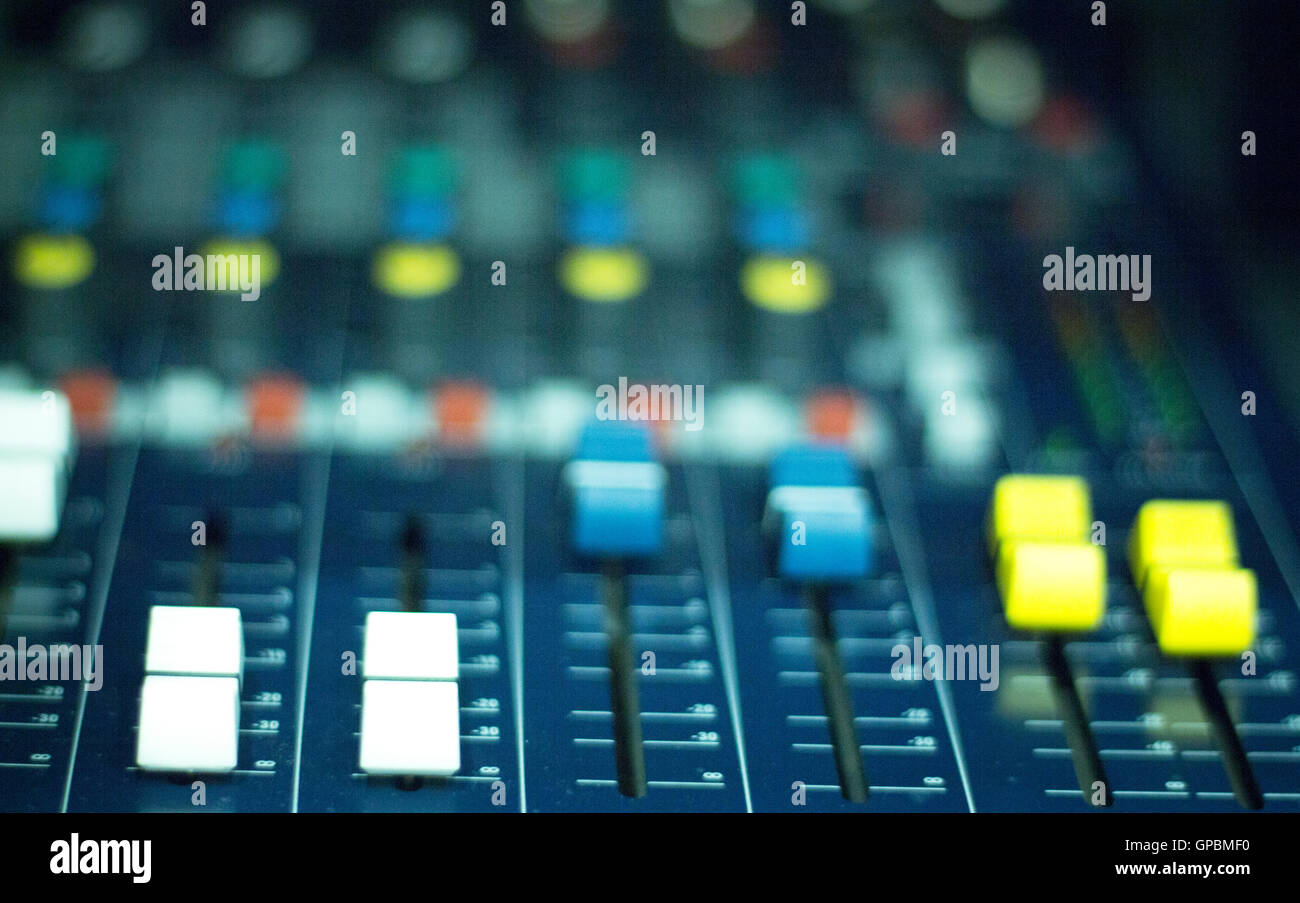 Professional sound recording audio studio digital equipment, amplifier ...