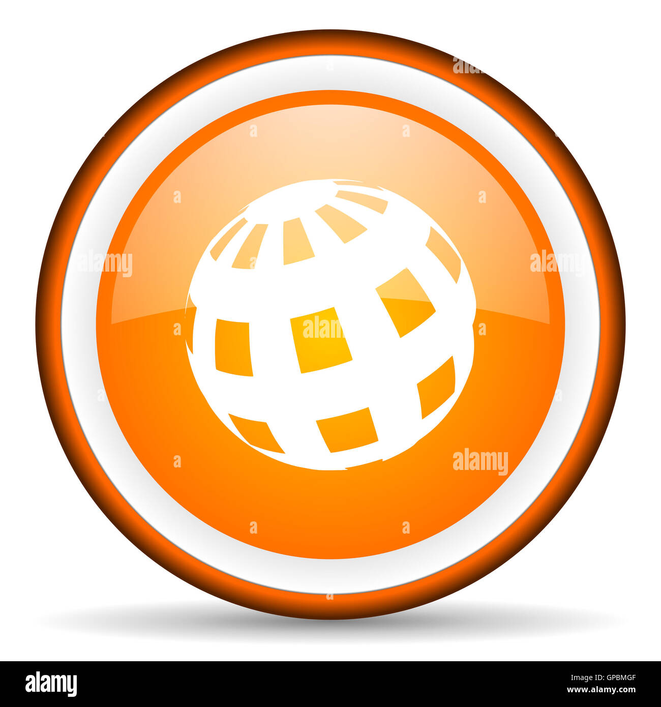 Planet orange icon hi-res stock photography and images - Alamy