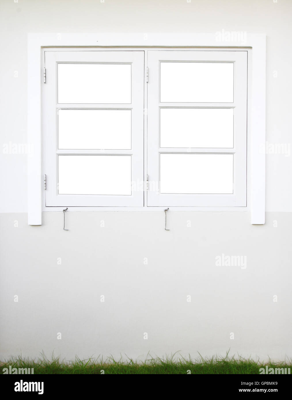 window on white wall Stock Photo - Alamy