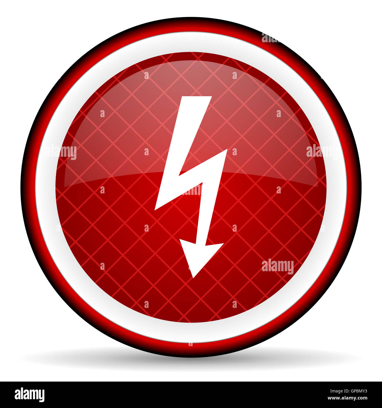 Red lightning bolt Cut Out Stock Images & Pictures - Alamy