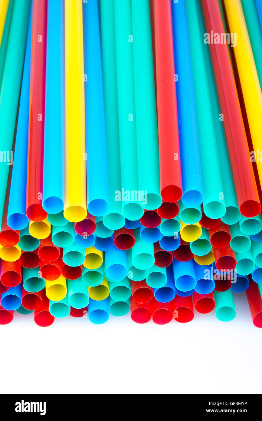 Different colors of straws Stock Photo - Alamy