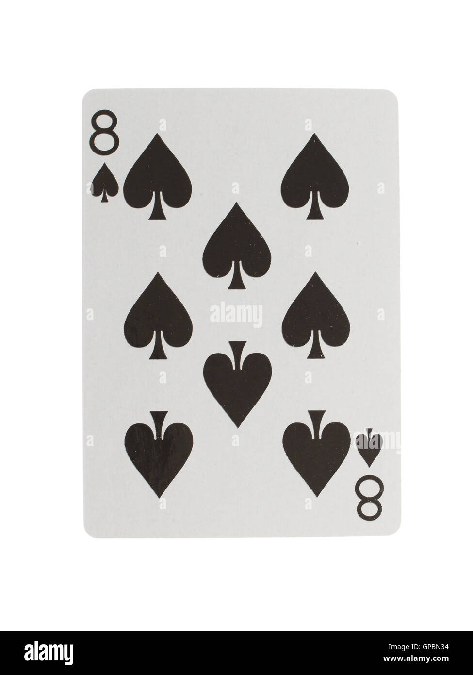 Old playing card (eight Stock Photo - Alamy