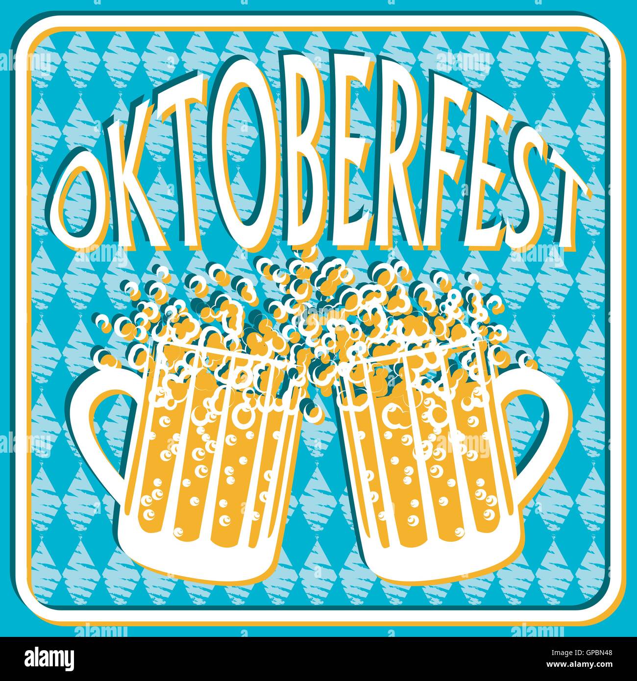 Vintage styled emblem for Oktoberfest festival Stock Vector Image & Art ...